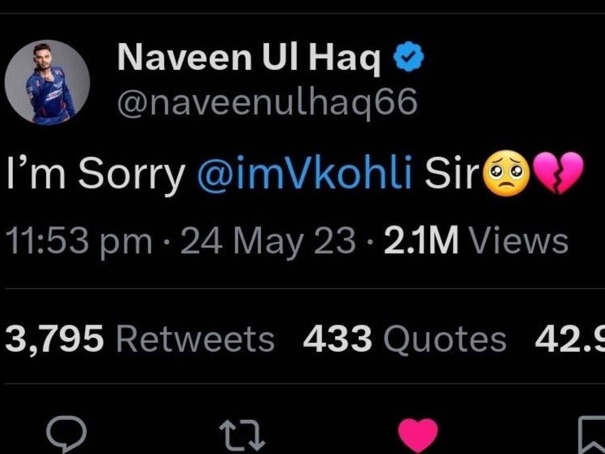 Naveen Ul Haq Reacts To Viral Sorry Virat Kohli Tweet Urges Fans To