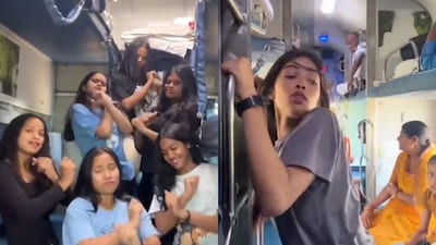 Girl Group Dances in Train Amid Passengers For Instagram Reel, Desis in ...