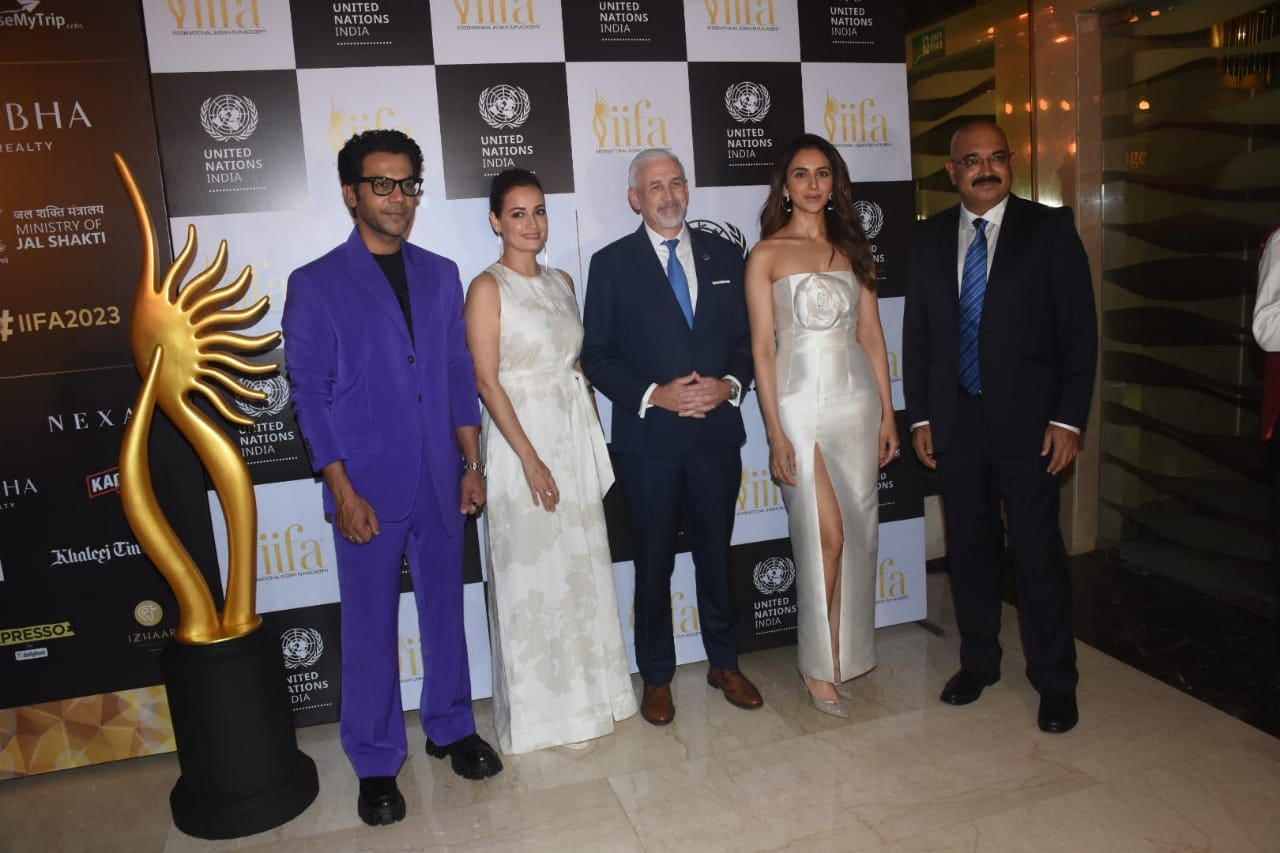 IIFA 2023: Rajkummar Rao, Dia Mirza, Rakul Preet Singh Attend Press ...