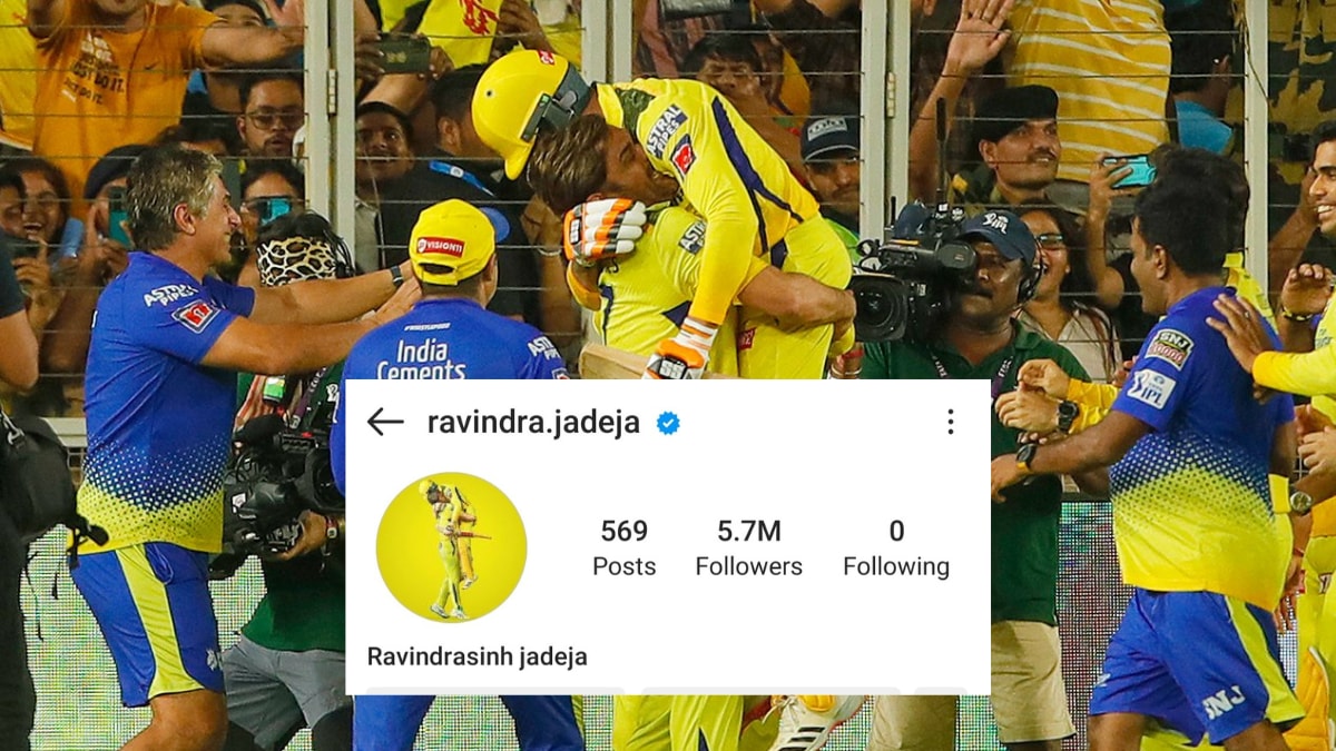 Ravindra Jadeja Changes Instagram Profile Picture With Epic 'MS Dhoni Moment' After CSK's IPL ...
