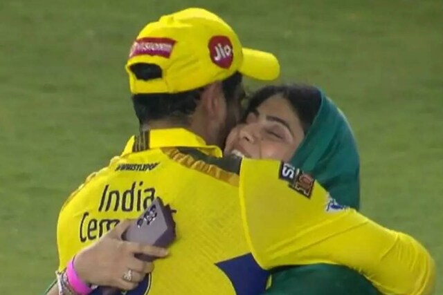 WATCH: Ravindra Jadeja Hugs Wife Rivaba After Handing CSK a Memorable Win in IPL 2023 Final - News18