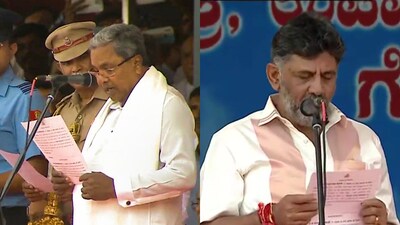 Siddaramaiah Becomes Karnataka's New CM, Shivakumar Takes Oath As His Deputy | Politics News ...