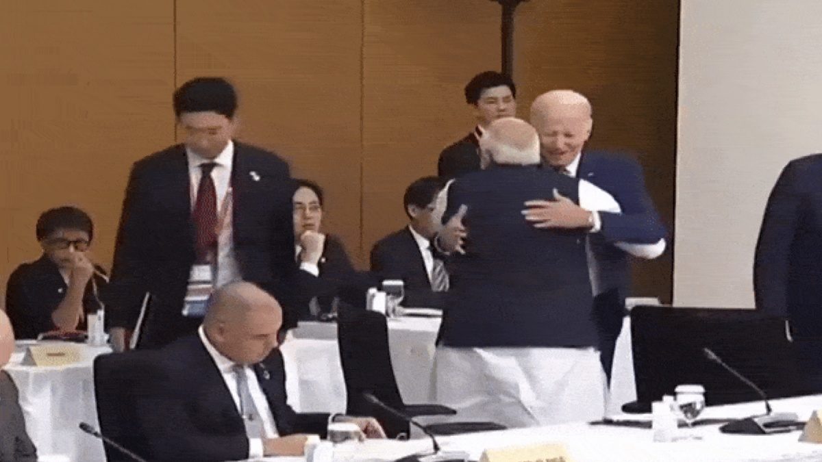 WATCH | US President Biden Walks Up to PM Modi as Both Exchange ...