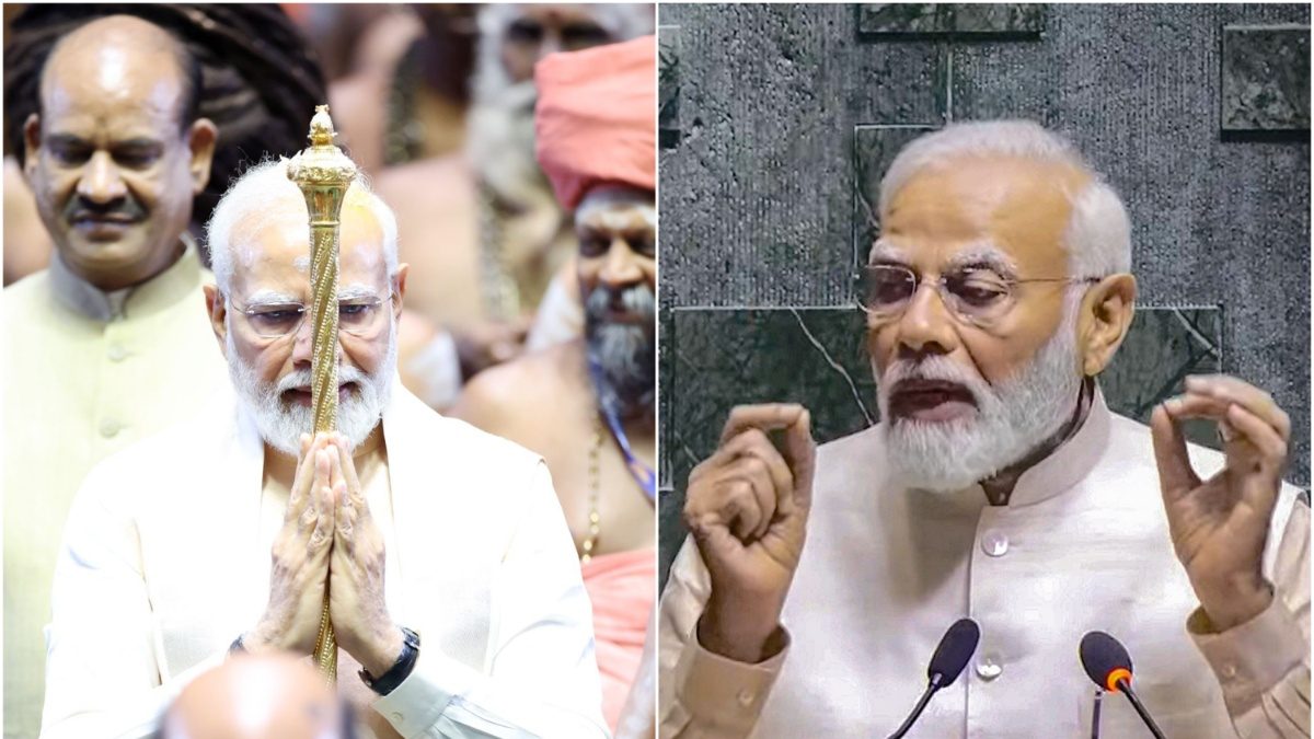 'Those Who Sit Here Will...': Oppn Absent, PM Makes 1st Address in New ...