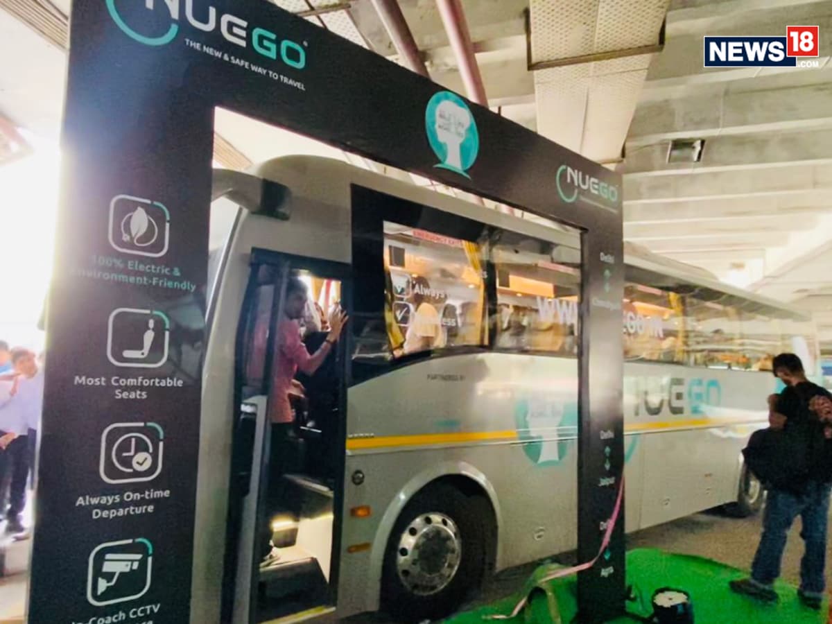 IN PICS: NueGo Electric Bus with All-Women Crew - News18