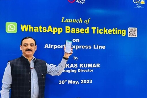 Delhi Metro Airport Line: DMRC Starts WhatsApp-based QR Code Ticket ...