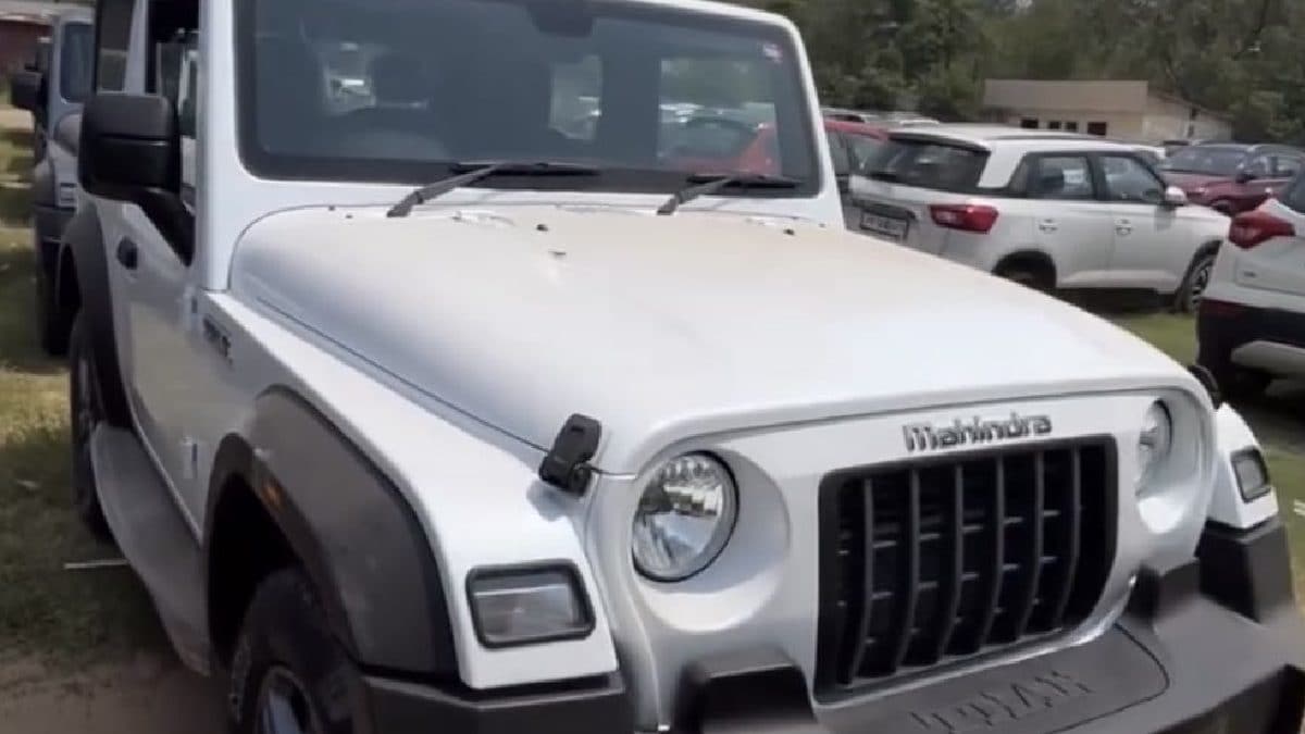 Mahindra Thar RWD Gets New Badge and MRF A/T Tyres, Check Details ...