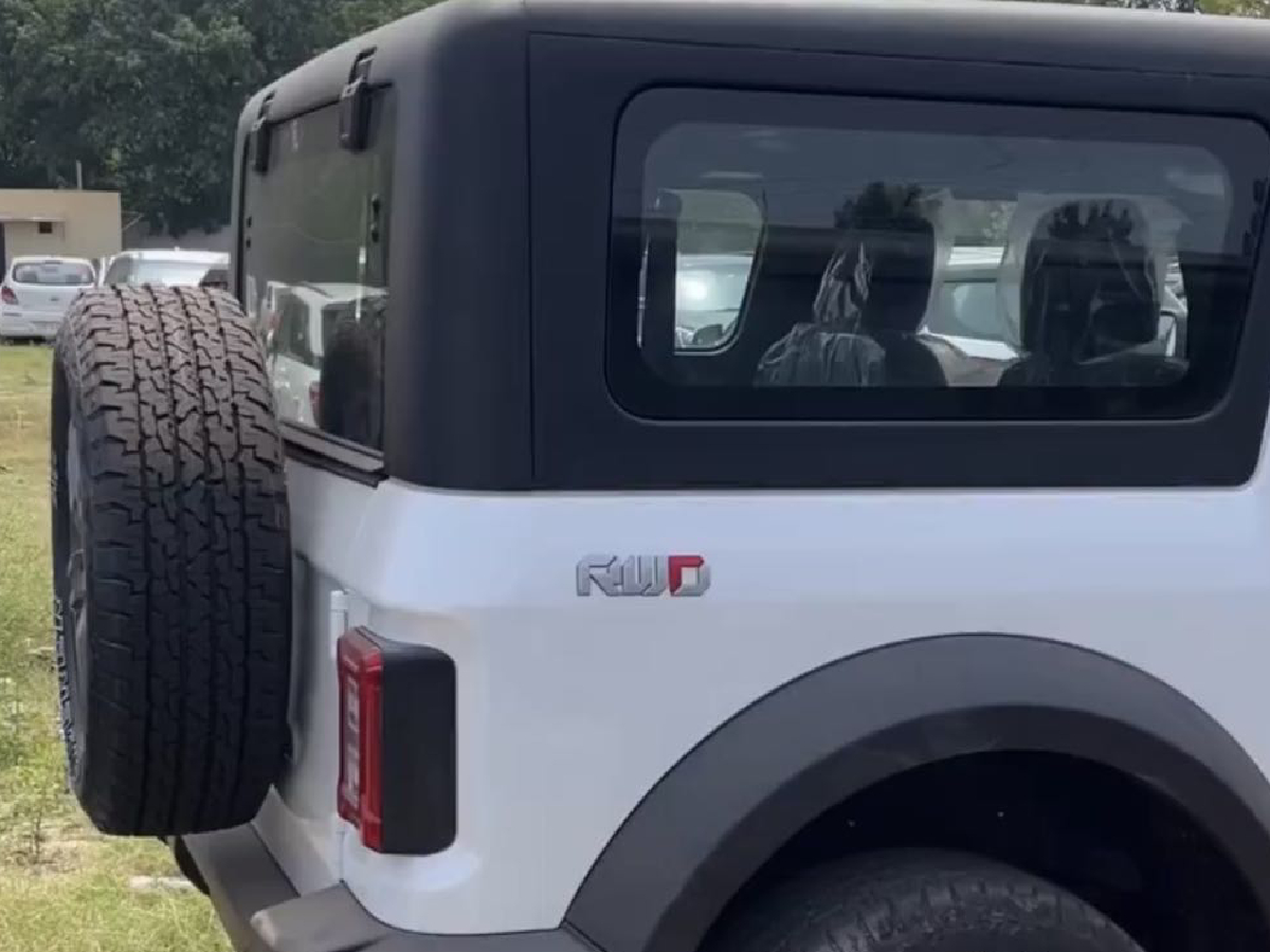 Mahindra Thar RWD Gets New Badge and MRF A/T Tyres, Check Details ...