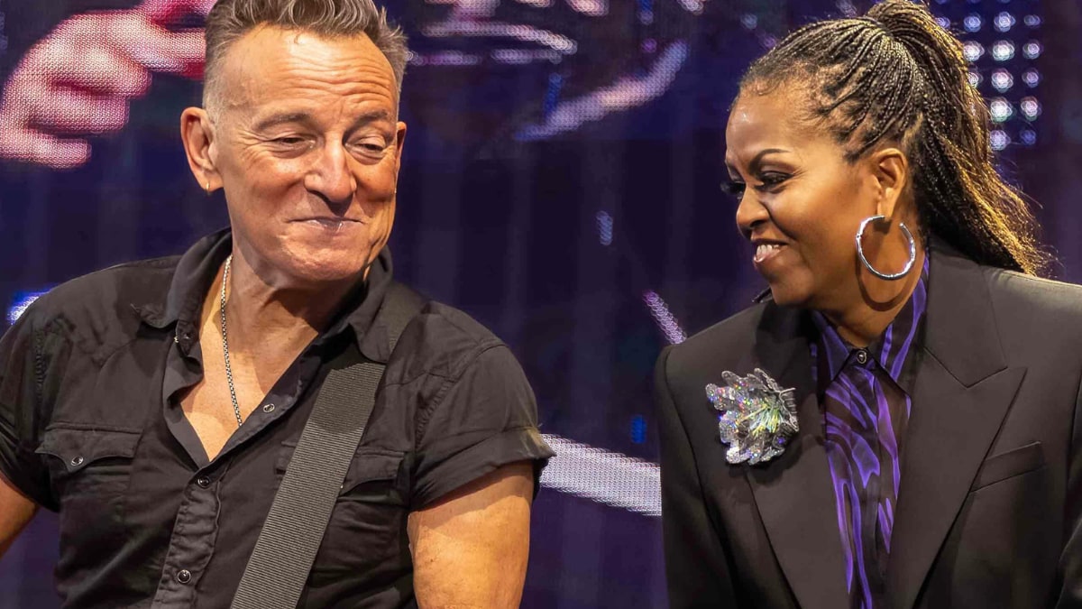 Just, Michelle Obama Jamming With Bruce Springsteen And Barack Obama ...