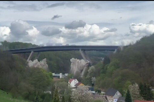 Caught On Camera: Dramatic Footage Of Bridge Demolition In Germany - News18