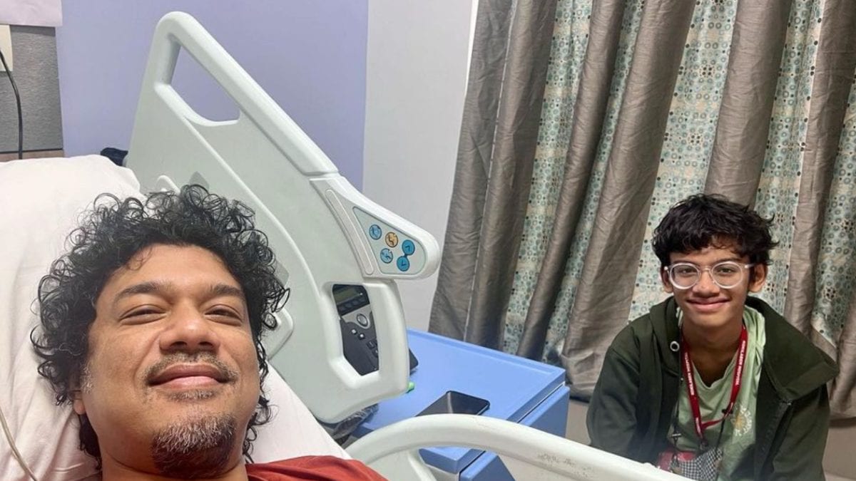 Singer Papon Hospitalised, Shares Photo From Hospital Bed With Son and ...