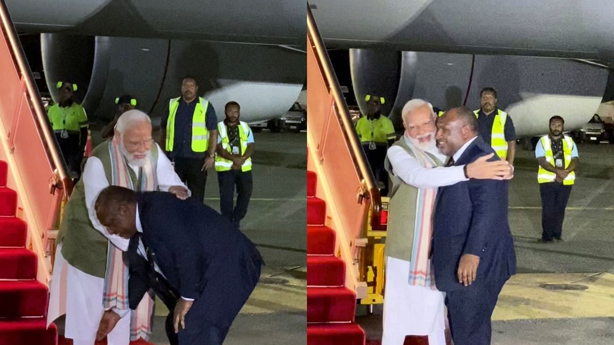 Modi Receives Warm Welcome in Papua New Guinea, PM Marape Touches His Feet | WATCH | India News ...