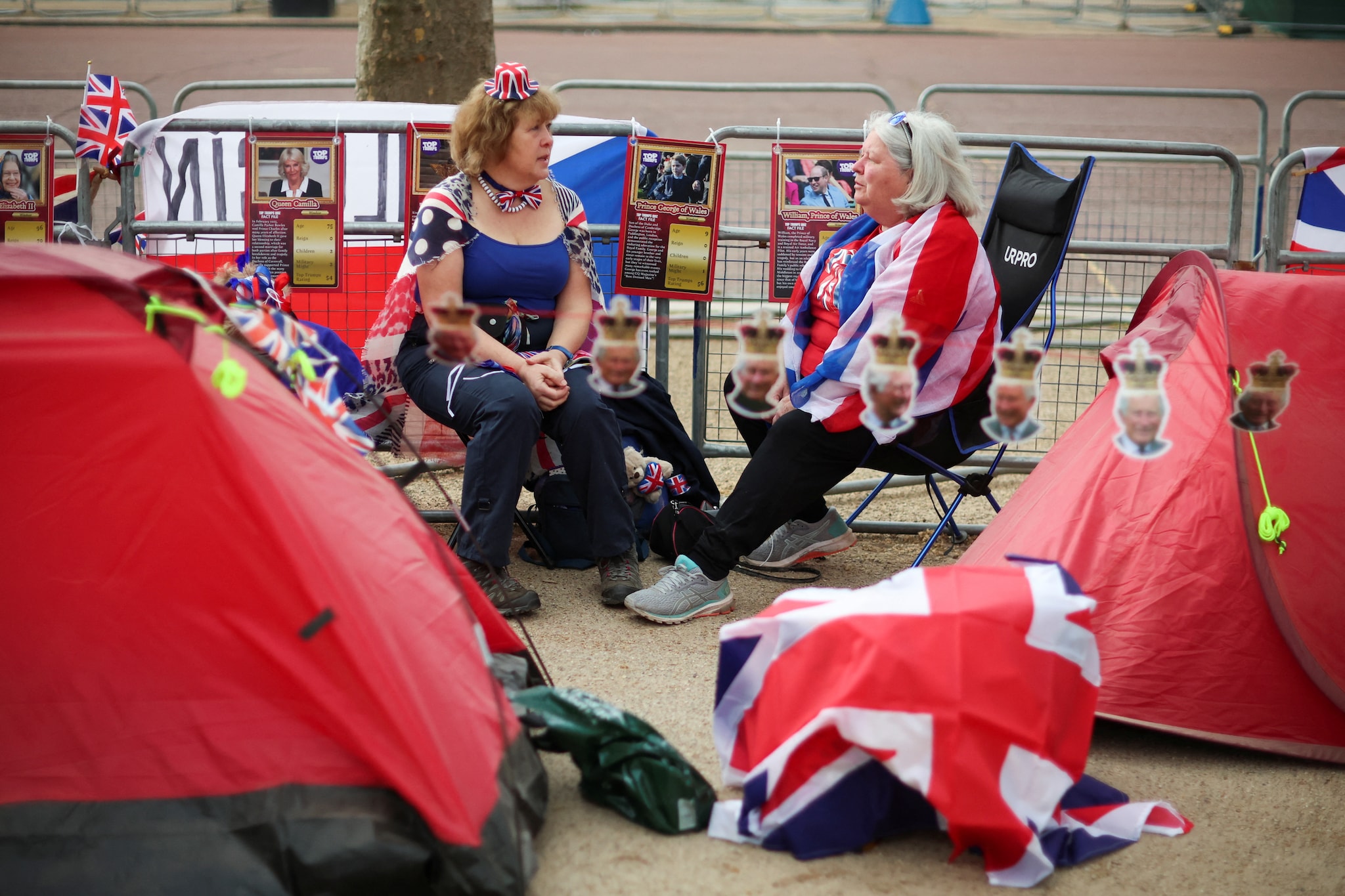 King Charles III Coronation: Royal Watchers Camp Outside Buckingham ...