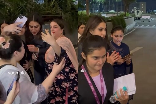 Sara Ali Khan Gets Mobbed By Fans at Airport, Shocking Video Goes Viral ...