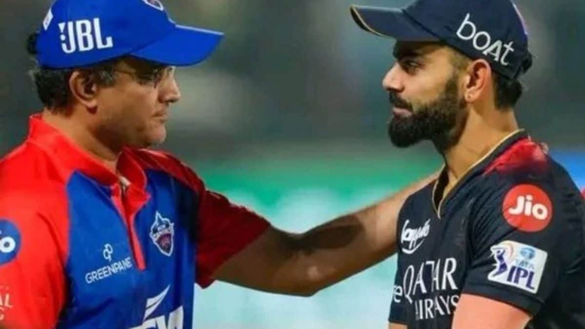 Virat Kohli Generously Shakes Hands with Sourav Ganguly After DC Thrash RCB by 7 Wickets ...