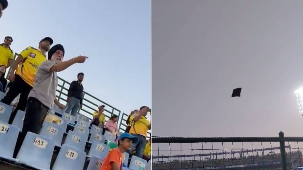 IPL Fan Flying Kite From Stands During CSK vs DC Proves Why Cricket is ...