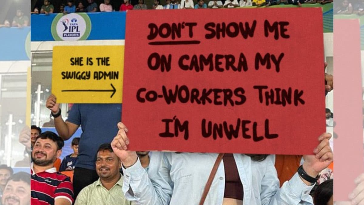 'Co-workers Think I'm Unwell': Viral Poster in GT vs MI Sums Up IPL ...