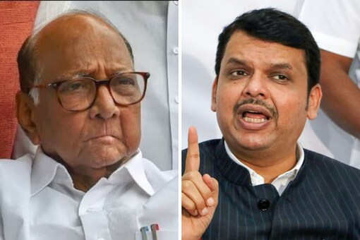 'NCP's Internal Matter…Keeping an Eye on Situation': Fadnavis on Sharad Pawar's Resignation - News18