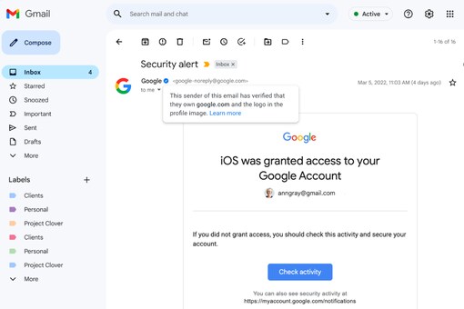 Google to Roll Out Blue Checkmarks for Verified Senders on Gmail - News18