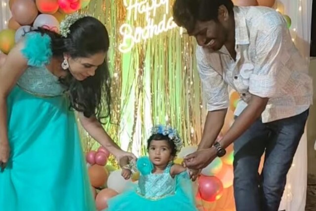 Marathi Couple Meenakshi Rathod, Kailash Waghmare Celebrate Daughter ...