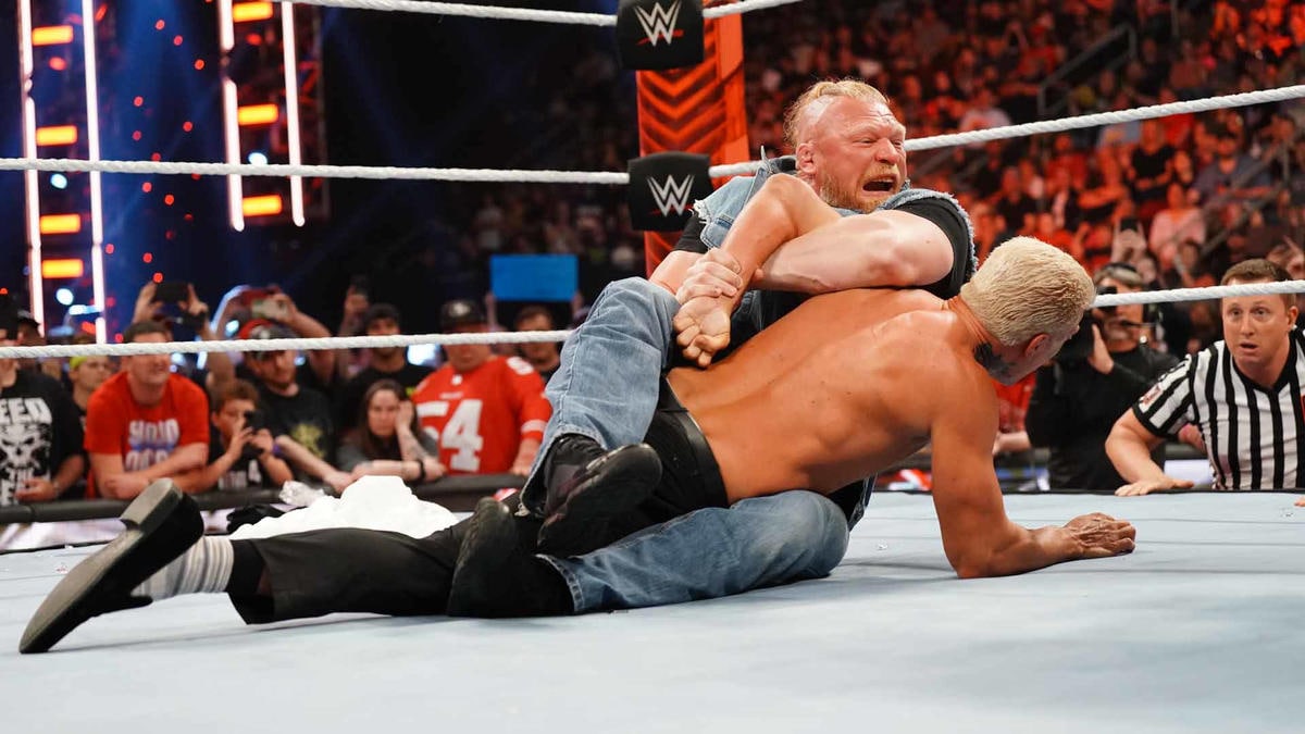 In Pictures, WWE RAW, 24 May: Brock Lesnar Assaults Cody Rhodes, Trish ...