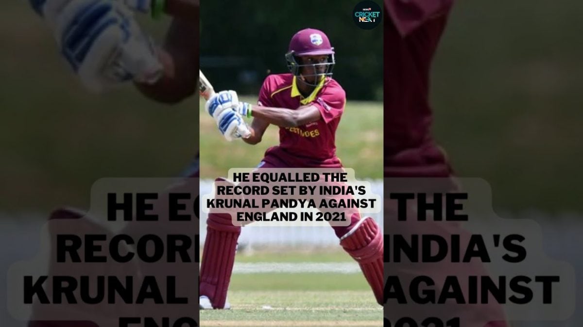 West Indies' Alick Athanaze Equals World Record for Smashing Fastest ...