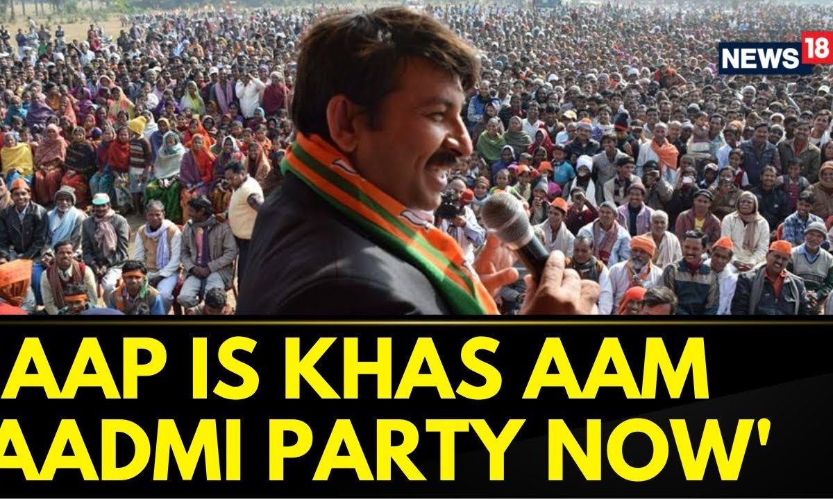 Manoj Tiwari At BJP's Press Conference | Manoj Tiwar Protest Against ...