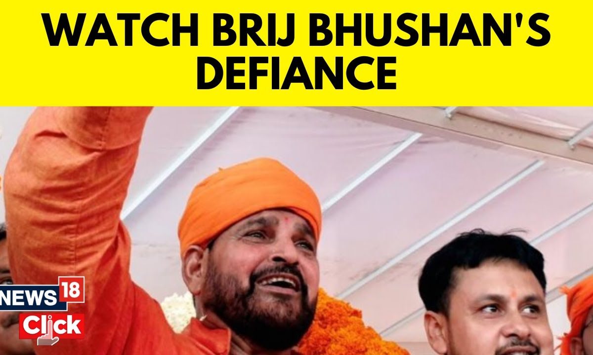 Brij Bhusan Singh's Show Of Strength In Gonda, Huge Crowd Gathers To ...