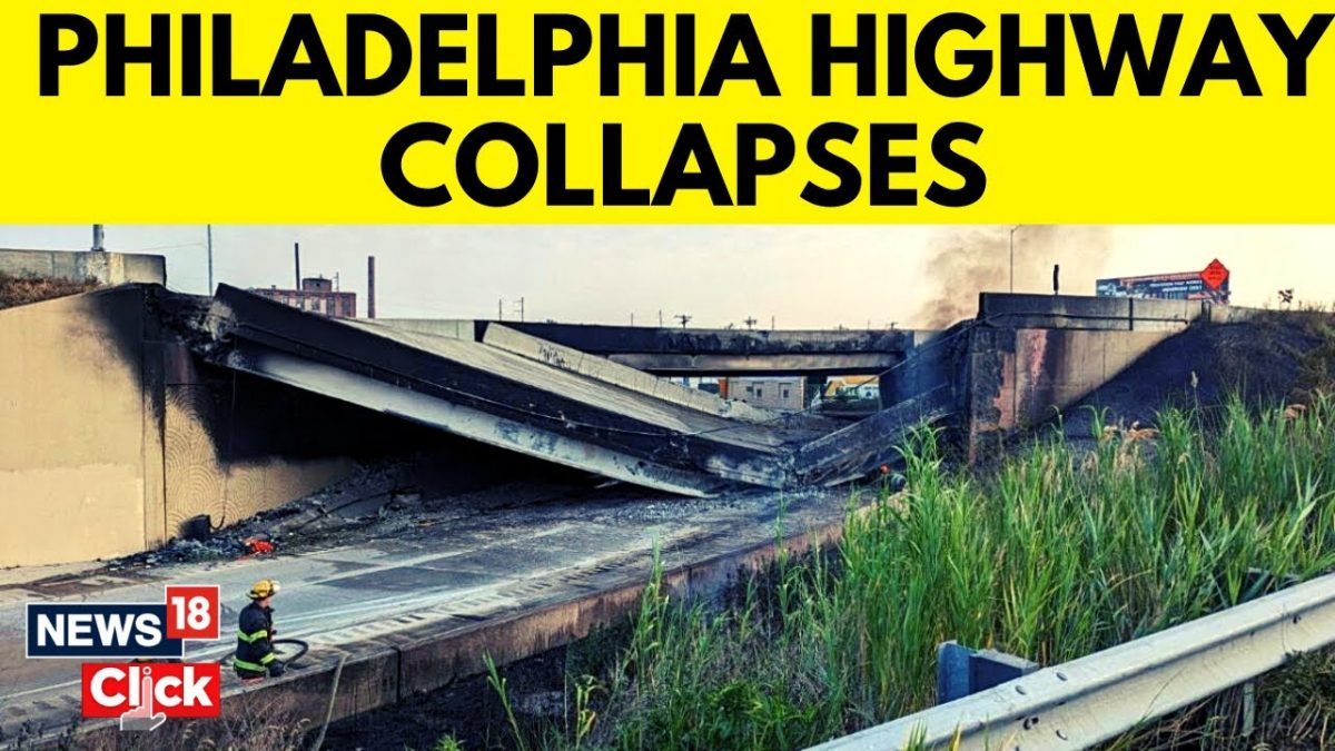 Major Part Of Highway Collapses After Vehicle Was Engulfed by Fire In ...