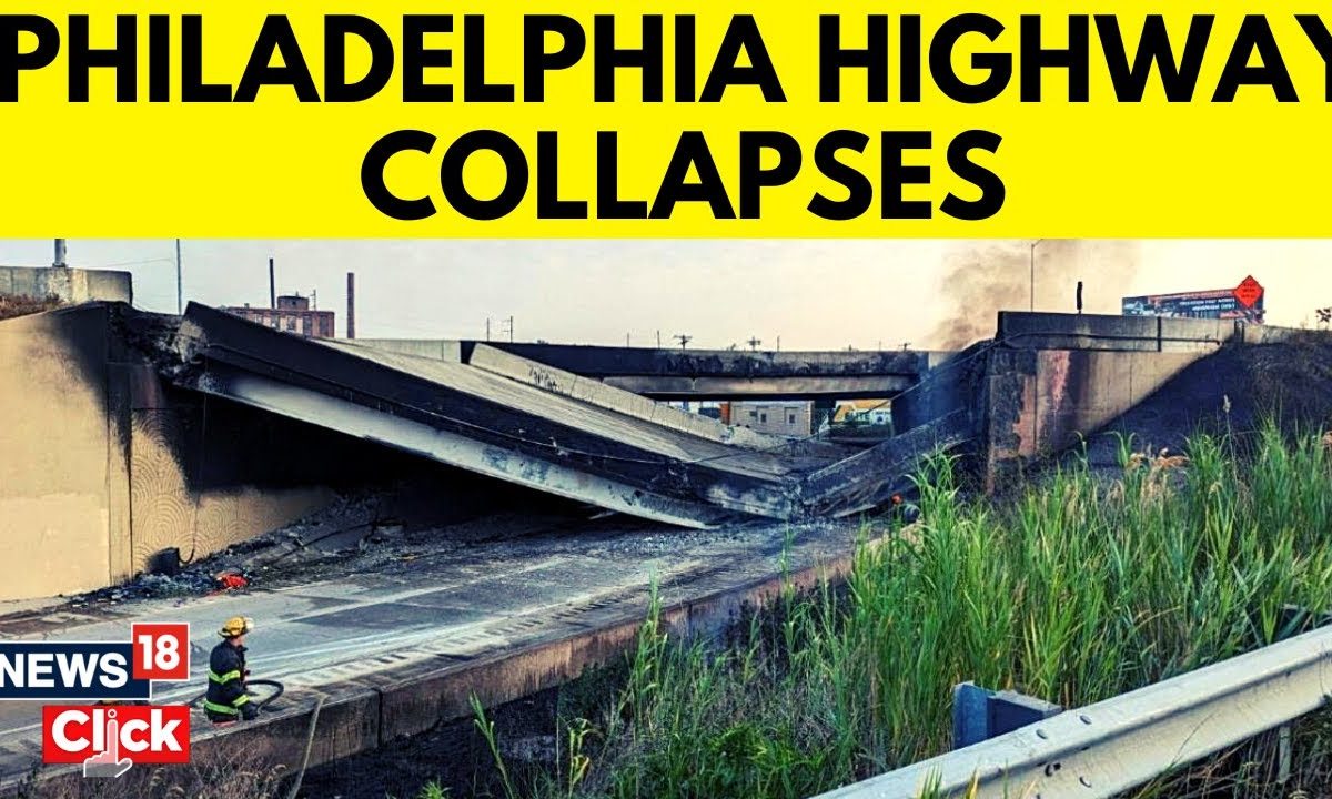 Major Part Of Highway Collapses After Vehicle Was Engulfed by Fire In ...