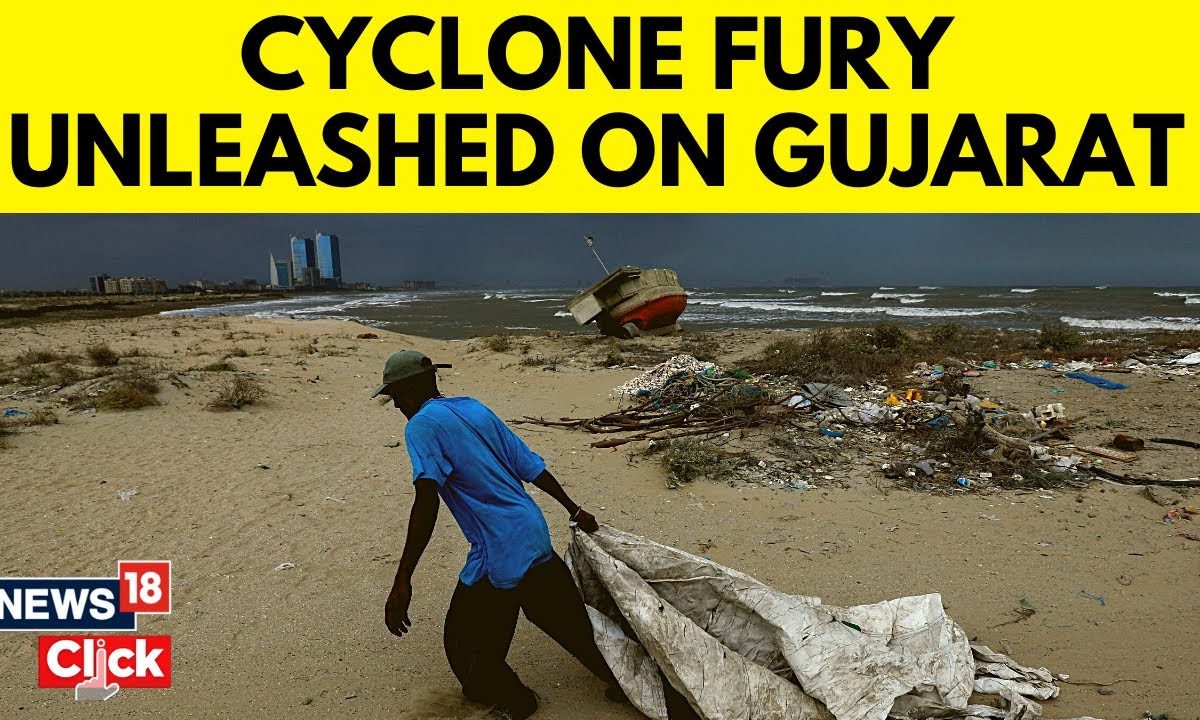 Cyclone Biparjoy Unleashes Its Fury In Gujarat | Cyclone Biporjoy News India | Cyclone Gujarat ...