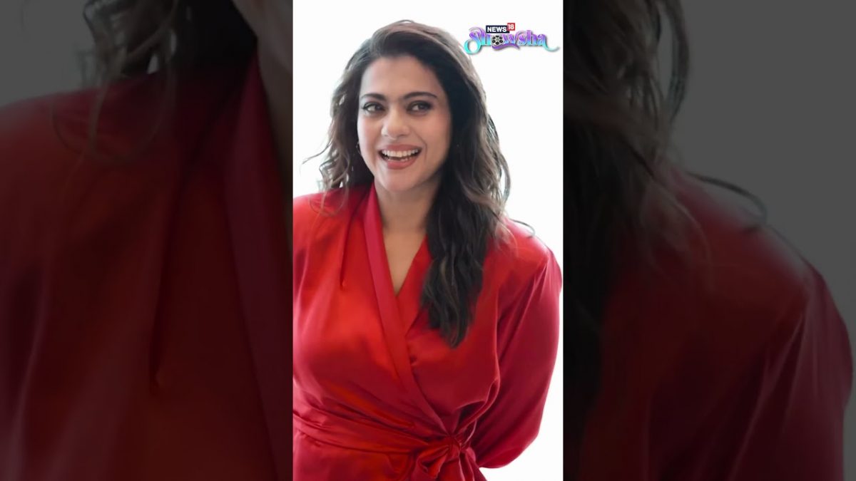 Kajol Unleashes Her Lovely Persona As She Poses In A Flaming Red Satin ...