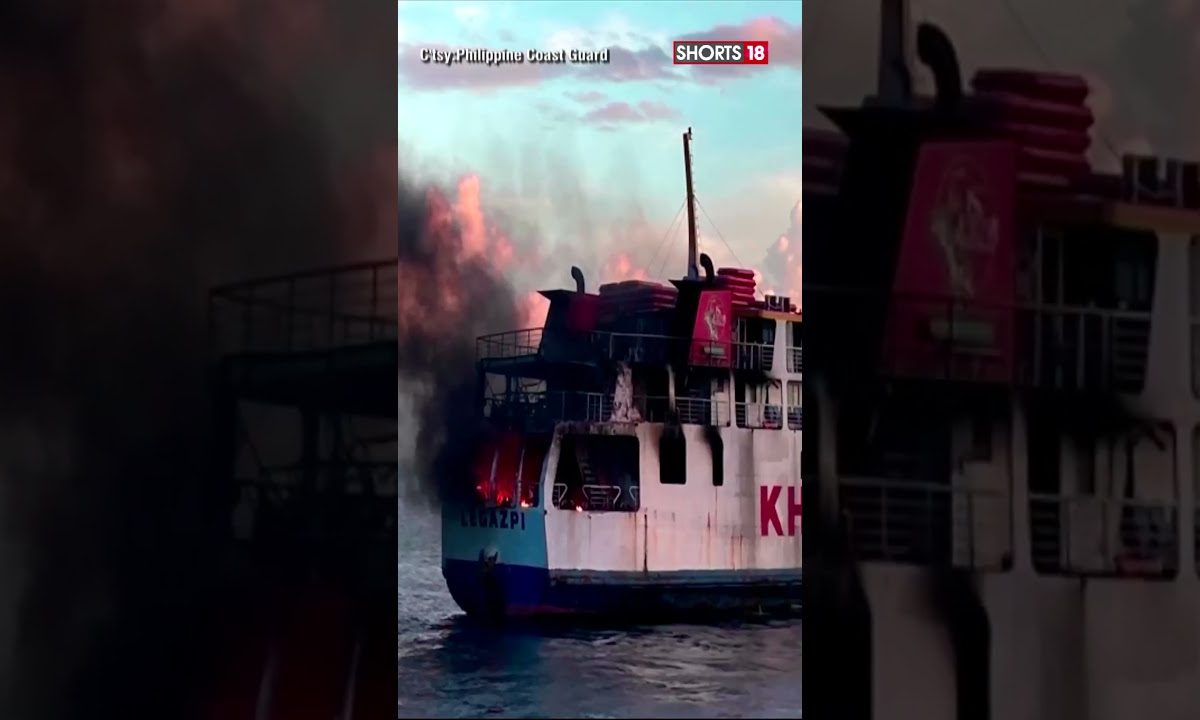 Philippine Ferry With 120 People On Board Catches Fire At Sea ...
