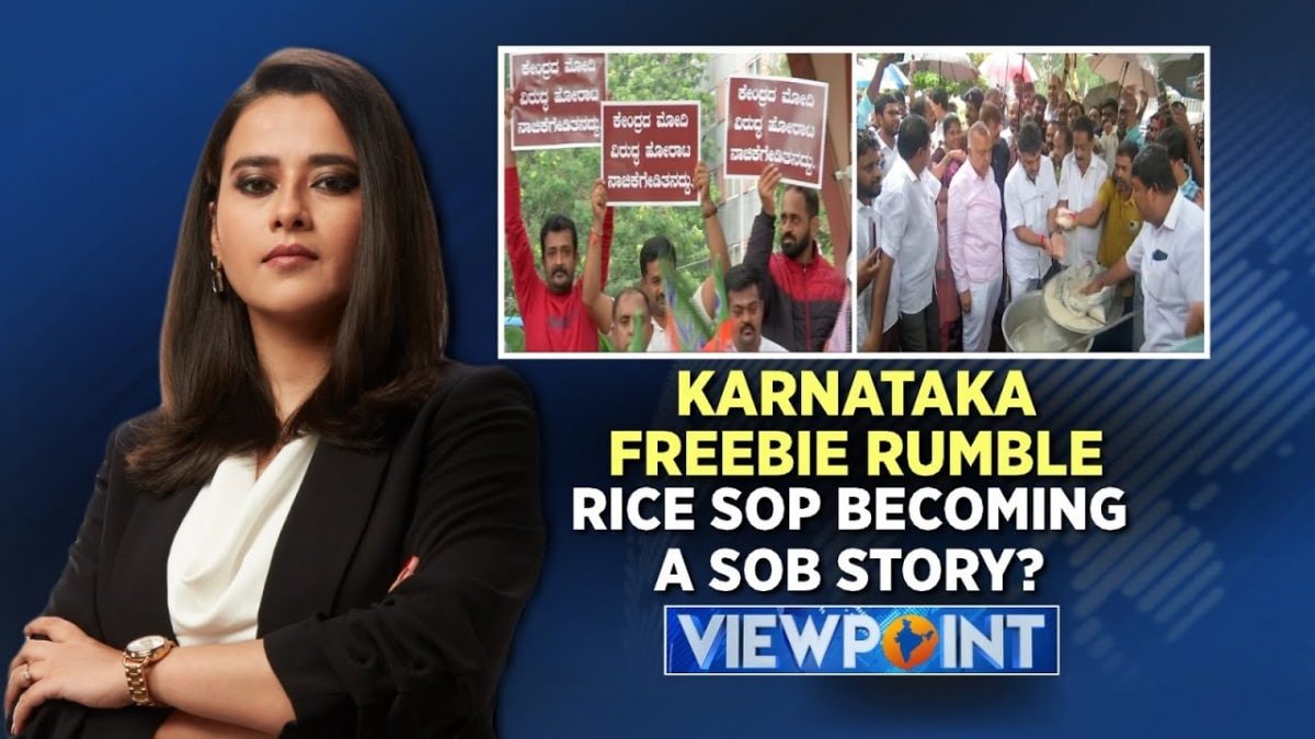 Karnataka Freebies News | Congress Vs BJP On Karnataka Congress 'Anna ...