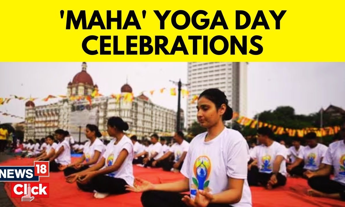 International Yoga Day 2023 | Eknath Shinde, Devendra Fadnavis Performs Yoga Asanas In Mumbai ...