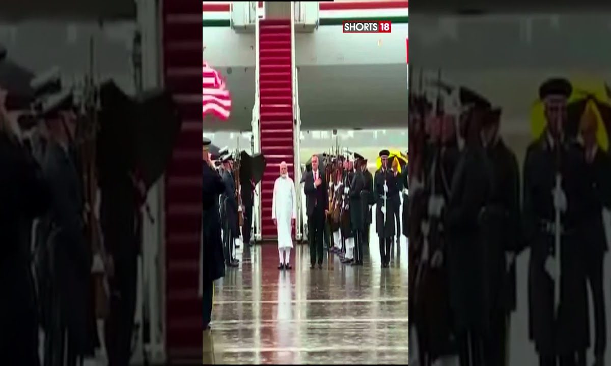 PM Modi U.S. Visit | PM Modi Receives Ceremonial Reception In Washington | News18 | #shorts - News18