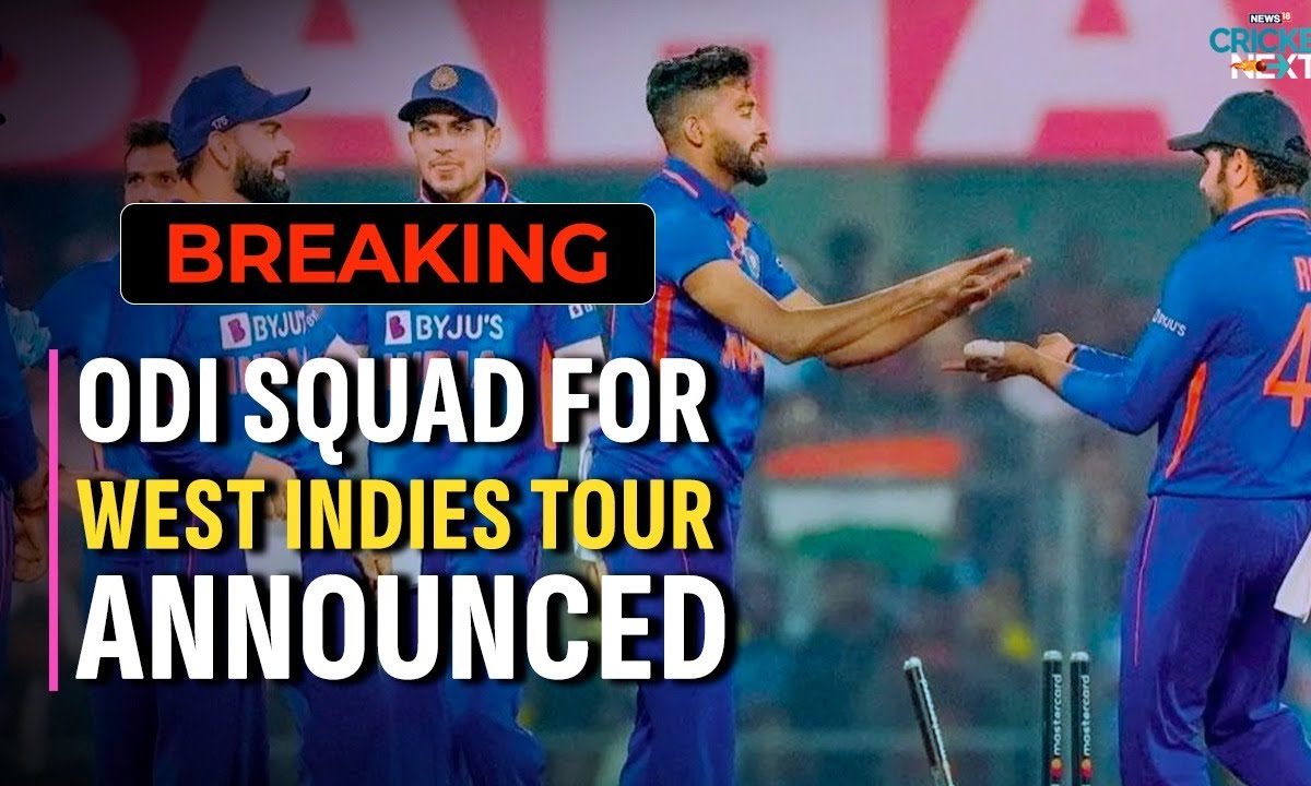 Team India Announces ODI Squad for West Indies Tour; Sanju Samson Joins ...
