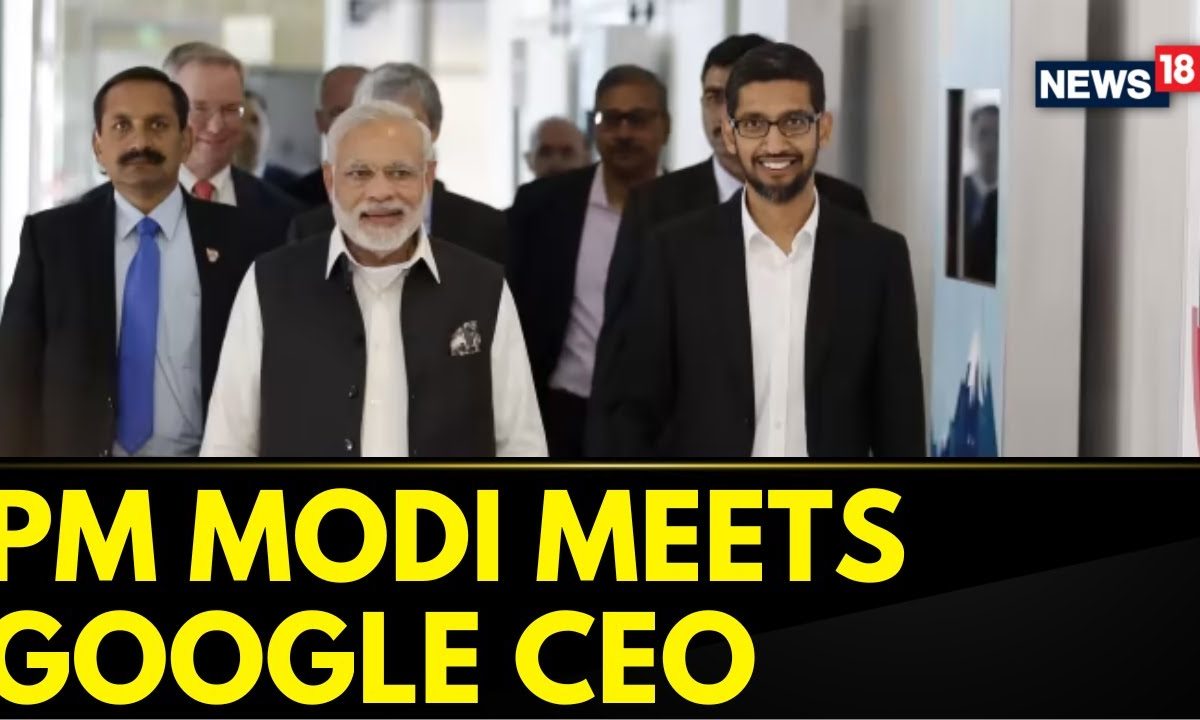 PM Modi's U.S. Visit | PM Modi Meets Google And Alphabet CEO Sundar ... PM Modi's U.S. Visit | PM Modi Meets Google And Alphabet CEO Sundar ...