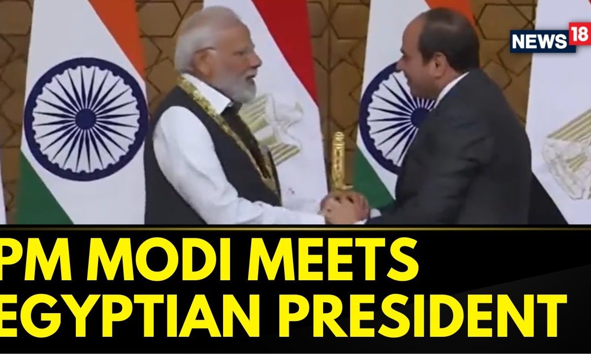 PM Modi In Egypt | PM Modi Meets Egyptian President Abdel Fattah El ...