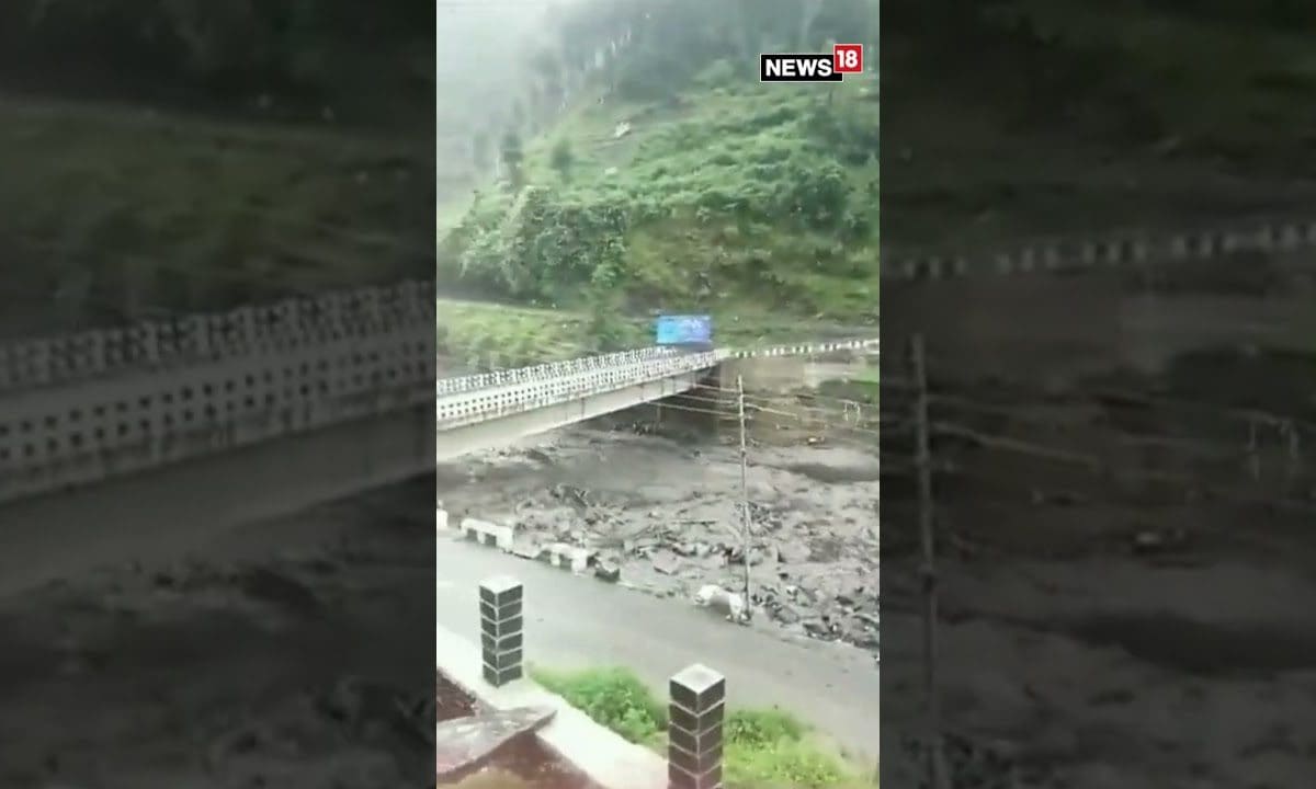 Flash Floods Hit Himachal Due To A Cloudburst Around Baghi Bridge | Himachal Pradesh | #shorts ...