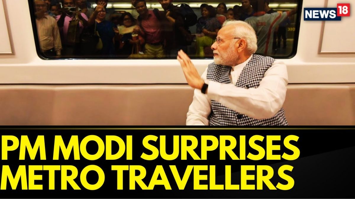 Modi Metro | PM Modi Takes A Ride In Delhi Metro To Attend DU Centenary ...