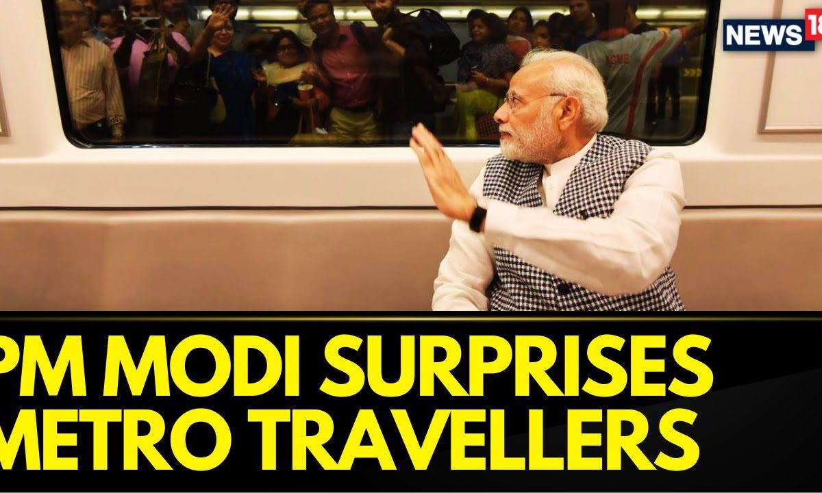 Modi Metro | PM Modi Takes A Ride In Delhi Metro To Attend DU Centenary ...