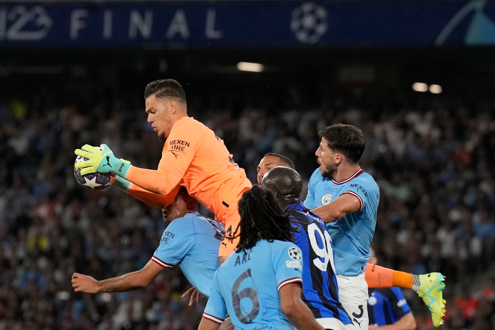 IN PICTURES: Manchester City Seal Historic Treble With UEFA Champions ...