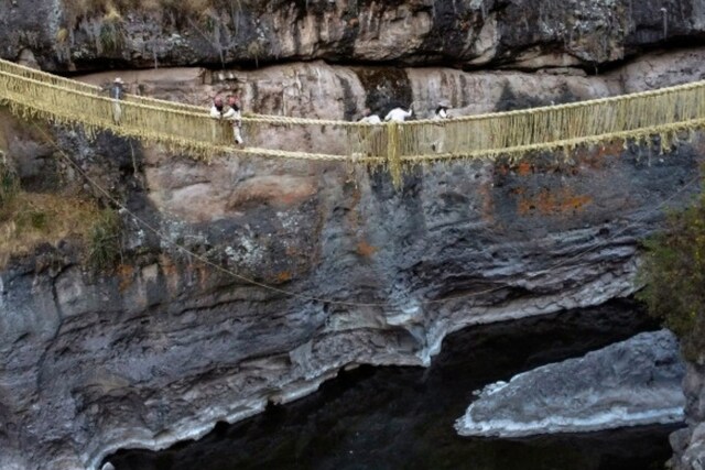 Gravity-defying: Revamping An Inca Rope Suspension Bridge - News18