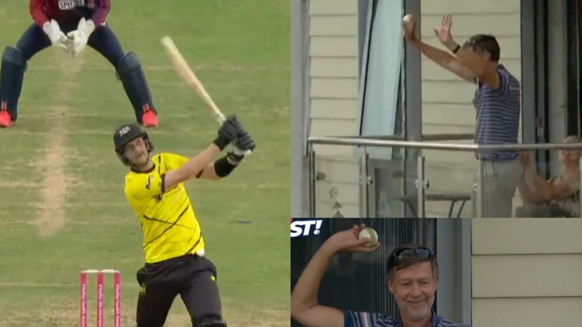 WATCH: Fan Takes Stunning Catch on His Own Balcony During T20 Blast ...