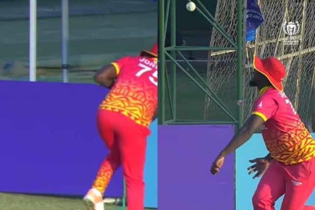 Zimbabwe's Luke Jongwe Juggles Ball 3 Times Near Boundary Before Taking ...