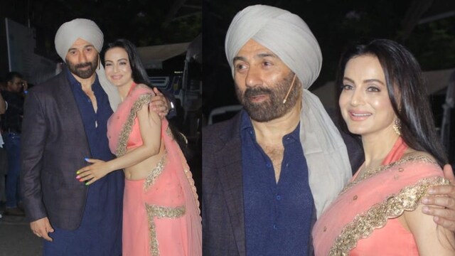 Ameesha Patel Hugs Sunny Deol As They Promote Gadar 2, Fans Cheer For 'Tara Singh and Sakeena ...