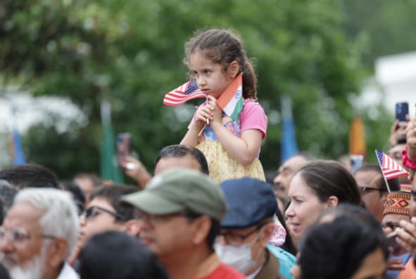 Grand Reception for PM Modi as He Arrives at White House, Military Gun ...