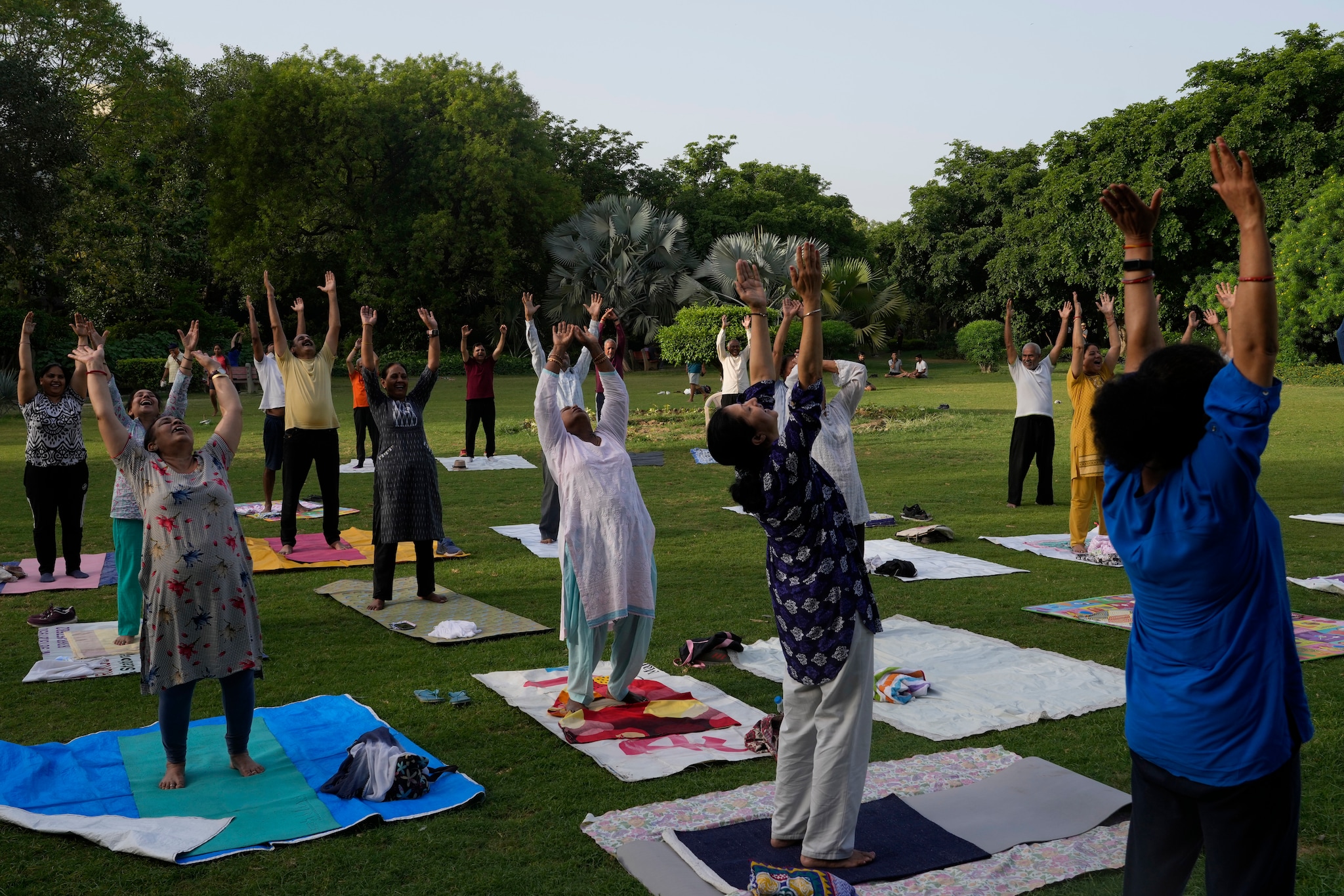 People Across Country Perform Yoga in Preparation of International Day ...