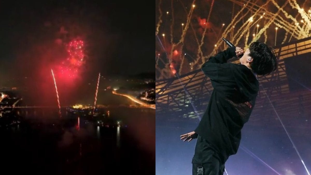 Jungkook Leaves BTS Fans In Tears With Colourful Fireworks Show; Plays ...